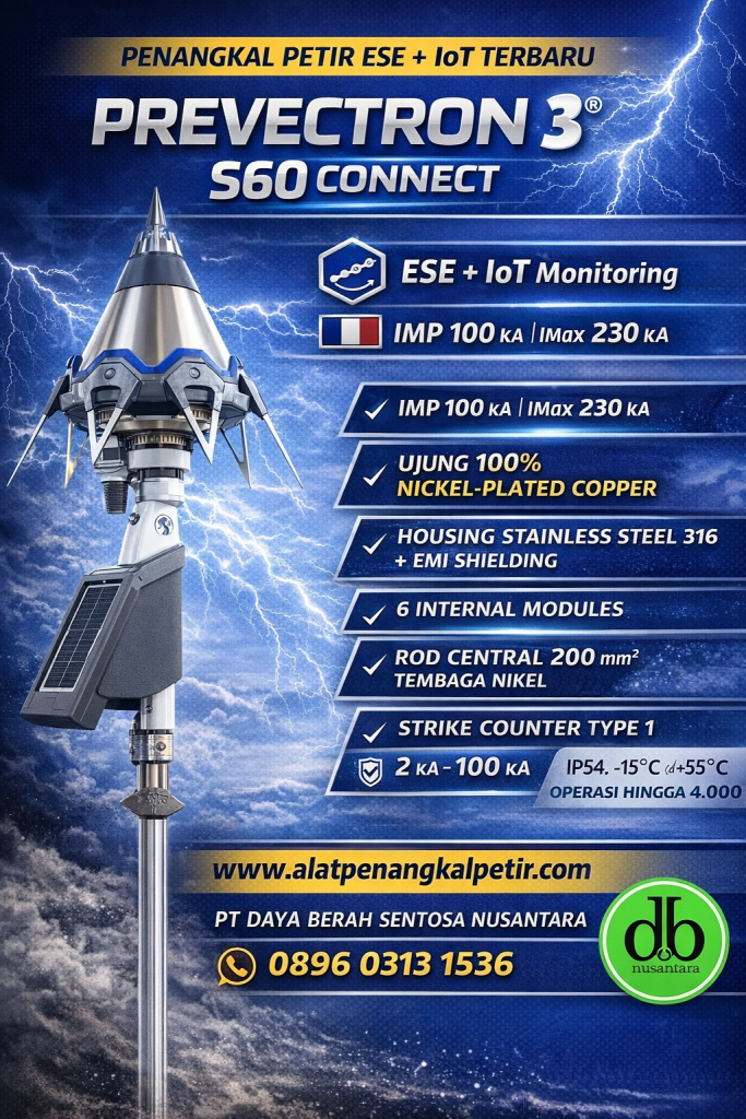 Penangkal Petir PREVECTRON 3® S60 CONNECT | IoT ESE