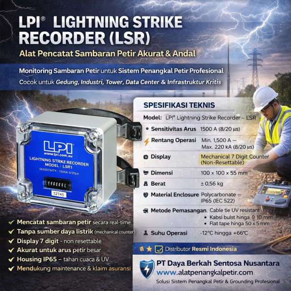Lightning Strike Recorder (LSR): Monitoring Sambaran Petir Akurat