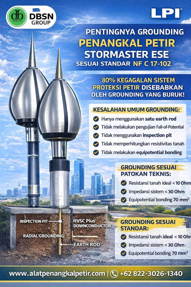 Grounding Penangkal Petir Stormaster ESE